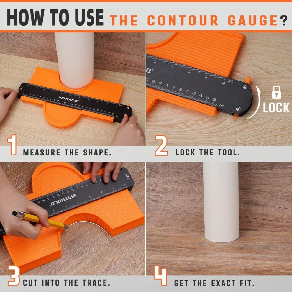 Veitorld®Contour Gauge Profile Tool - Veitorld